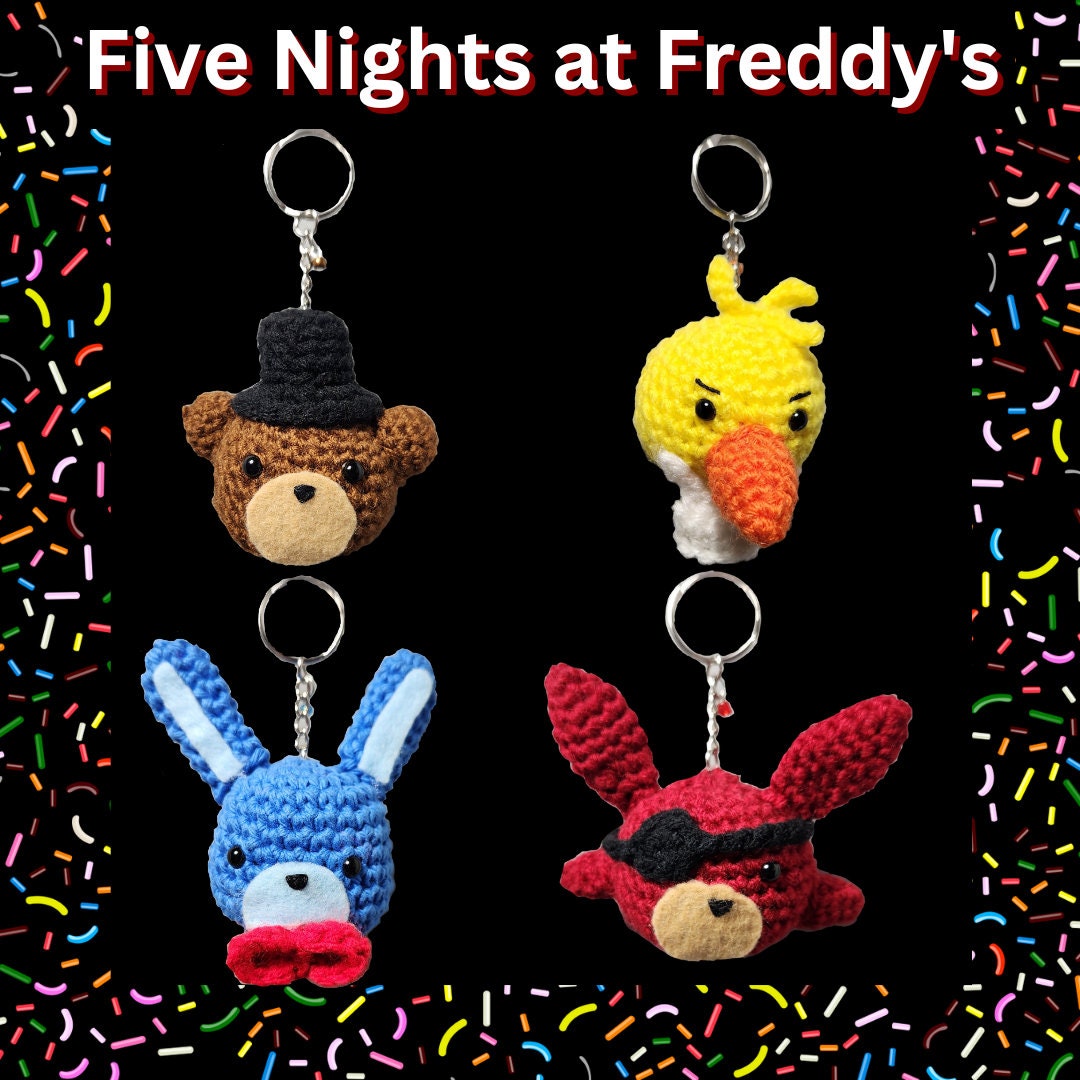 FNAF Crocheted Keychains - Etsy