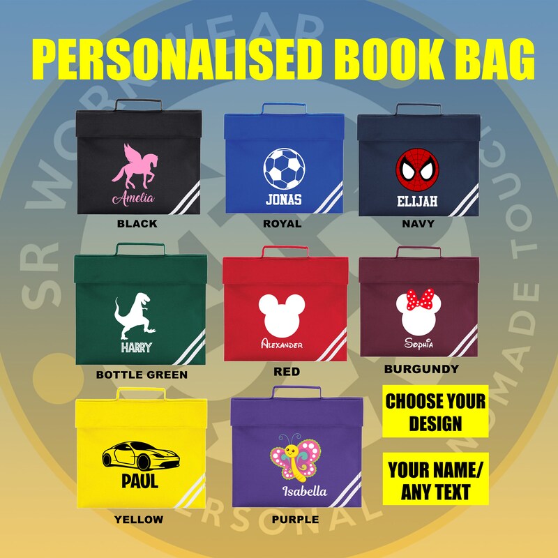 Book Bags - Etsy UK