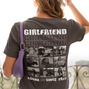 Girlfriend Photo Shirt, Girlfriend Collage Shirt, Collage Photo Shirt ...