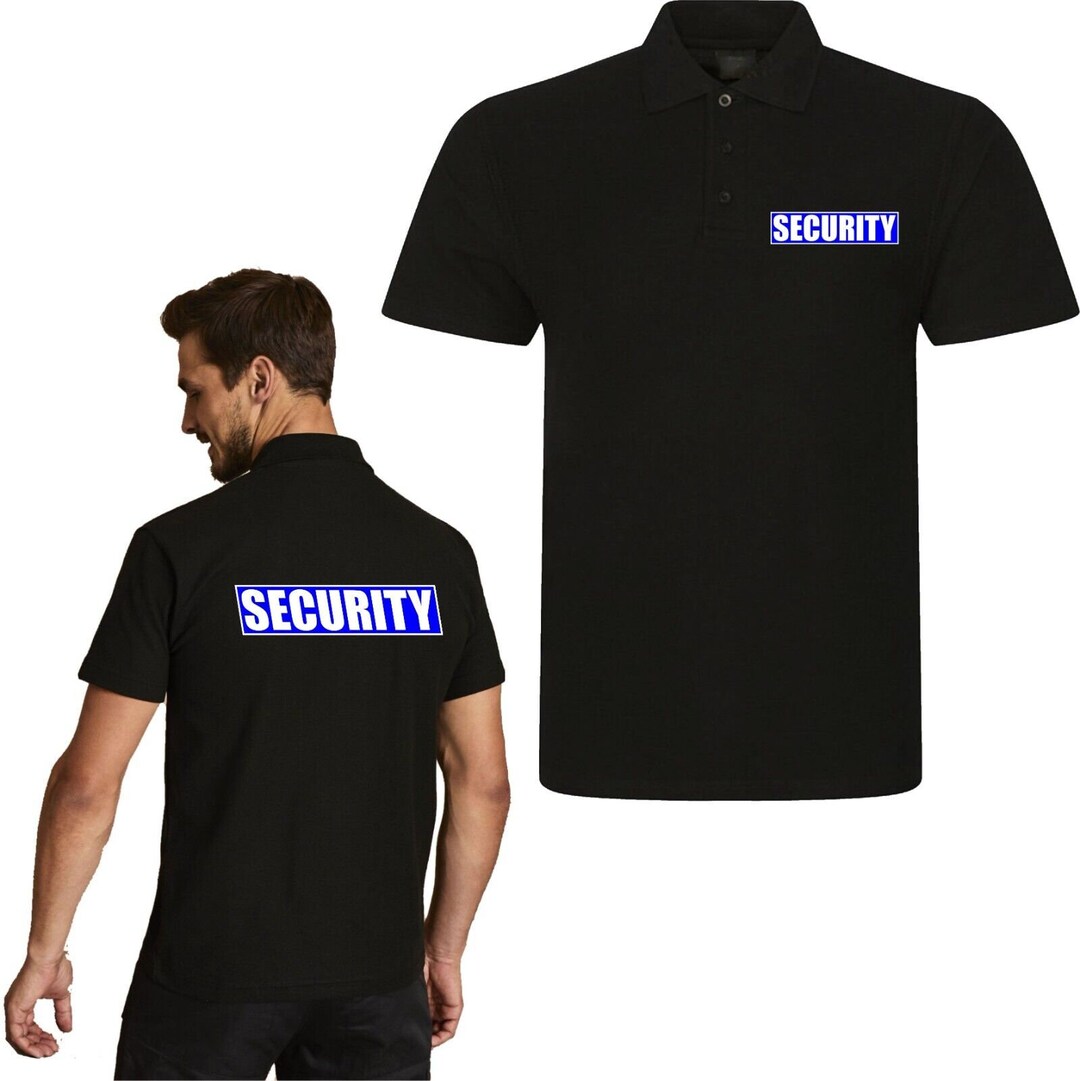 SECURITY Polo Shirt Doorman Guard Work Workwear Bodyguard Job Polo ... SECURITY Polo Shirt Doorman Guard Work Workwear Bodyguard Job Polo ...