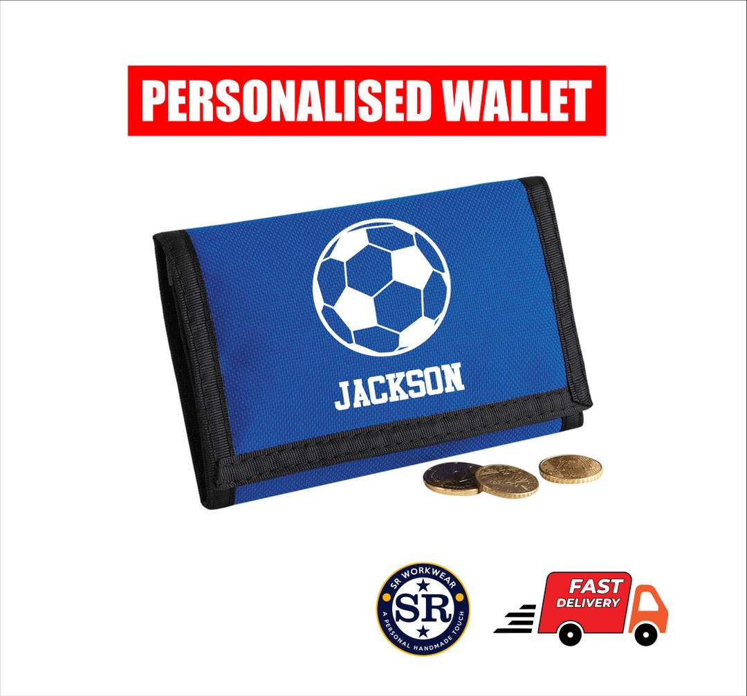 Personalised Kids Wallet, Wallet With Coin/cards Holder, Custom Kids ...
