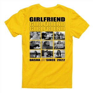 Girlfriend Photo Shirt, Girlfriend Collage Shirt, Collage Photo Shirt ...