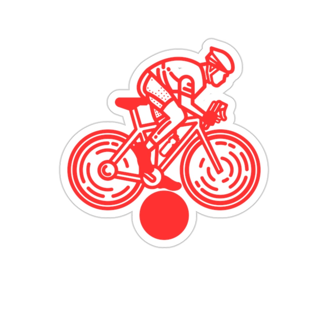 Sticker, Cycling Sticker Gift, Cycling Sticker for Laptop, Sticker for ...