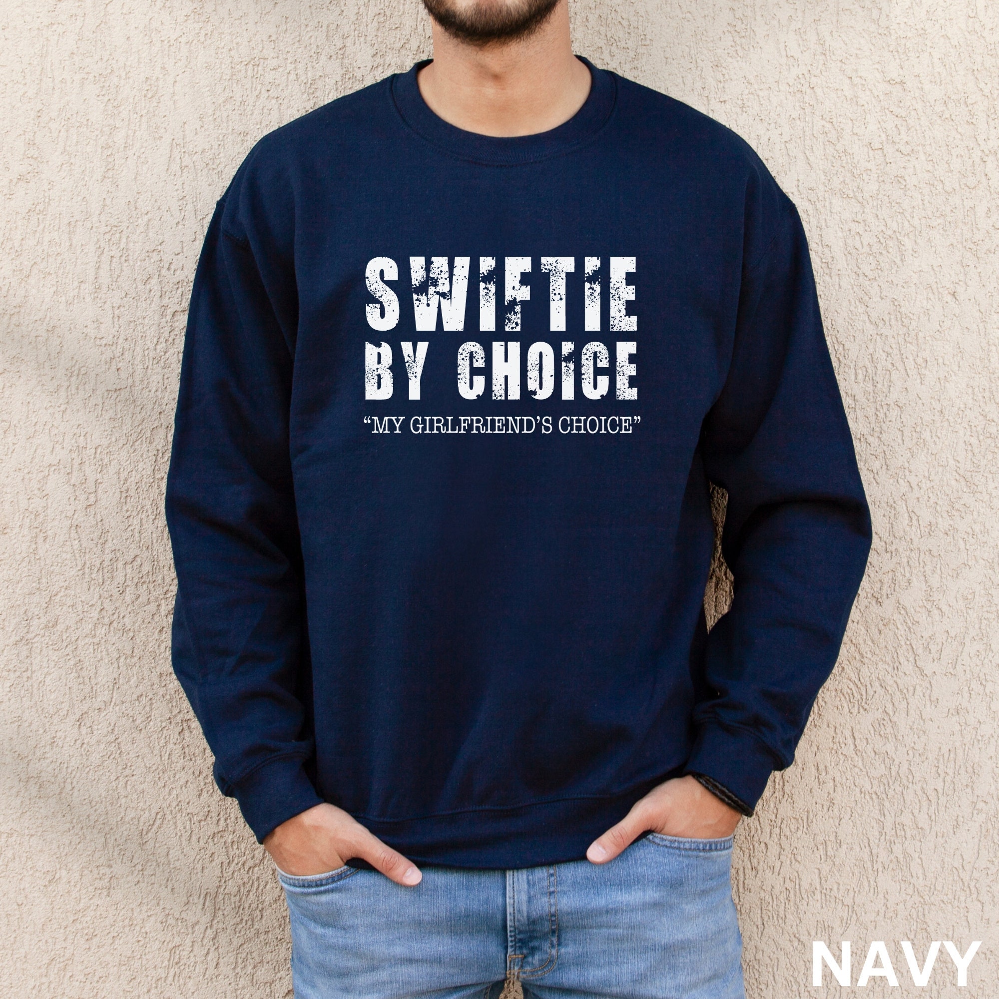 Custom Swiftie by Choice Boyfriend Sweatshirt Custom Swiftie - Etsy