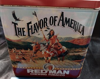 Vintage Redman Land Metal Thermometer Red Man Chew Tobacco 16 ...