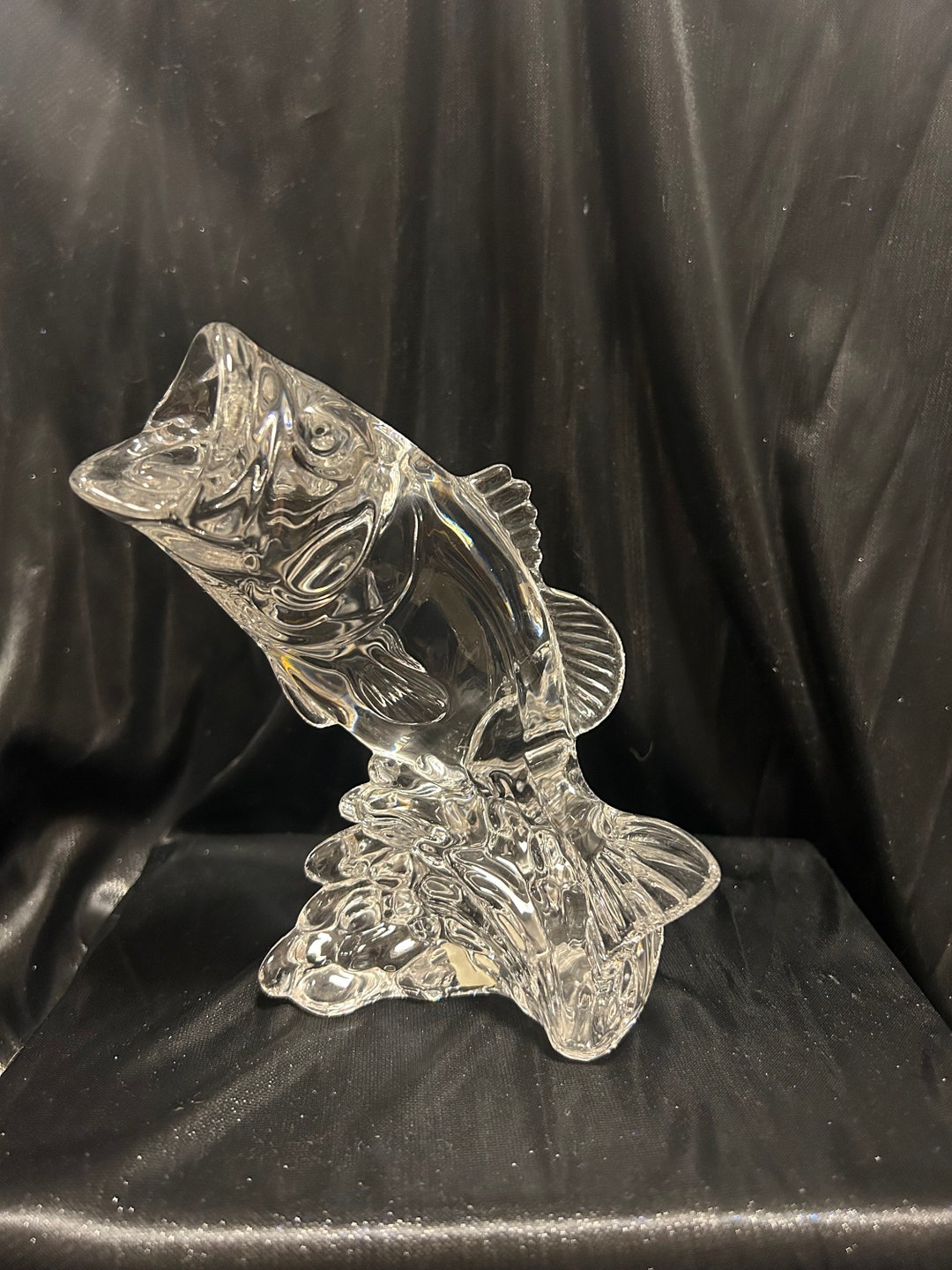 Wonders of the Wild Large Mouth Bass Glass Fish 24% Lead Crystal ...