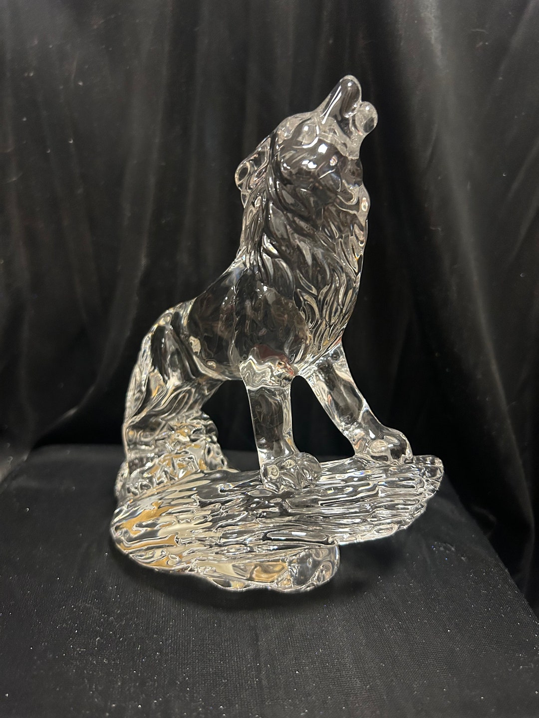 Howling Wolf "wonders of the Wild" Crystal Figurine - Vintage Princess ...