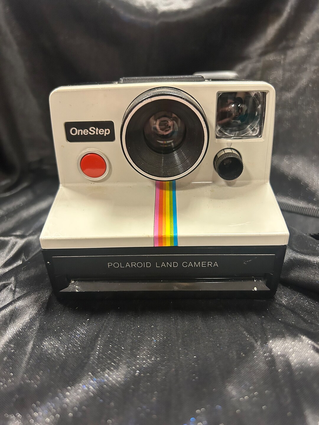 Vintage Original Polaroid SX-70 One-step White Rainbow Stripe Land ...