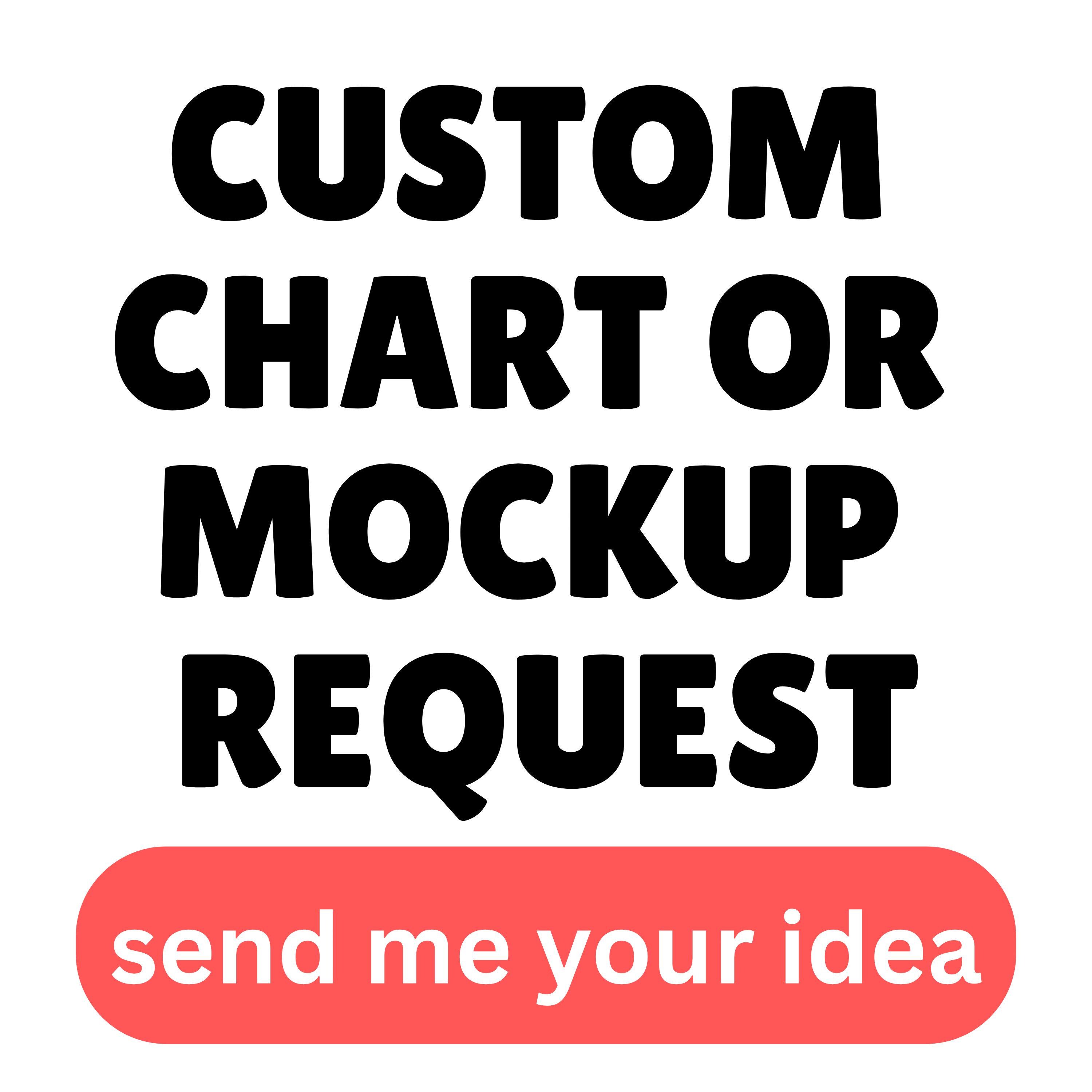 Custom Size Chart or Mockup Request | Personalized Design Made for Your ...
