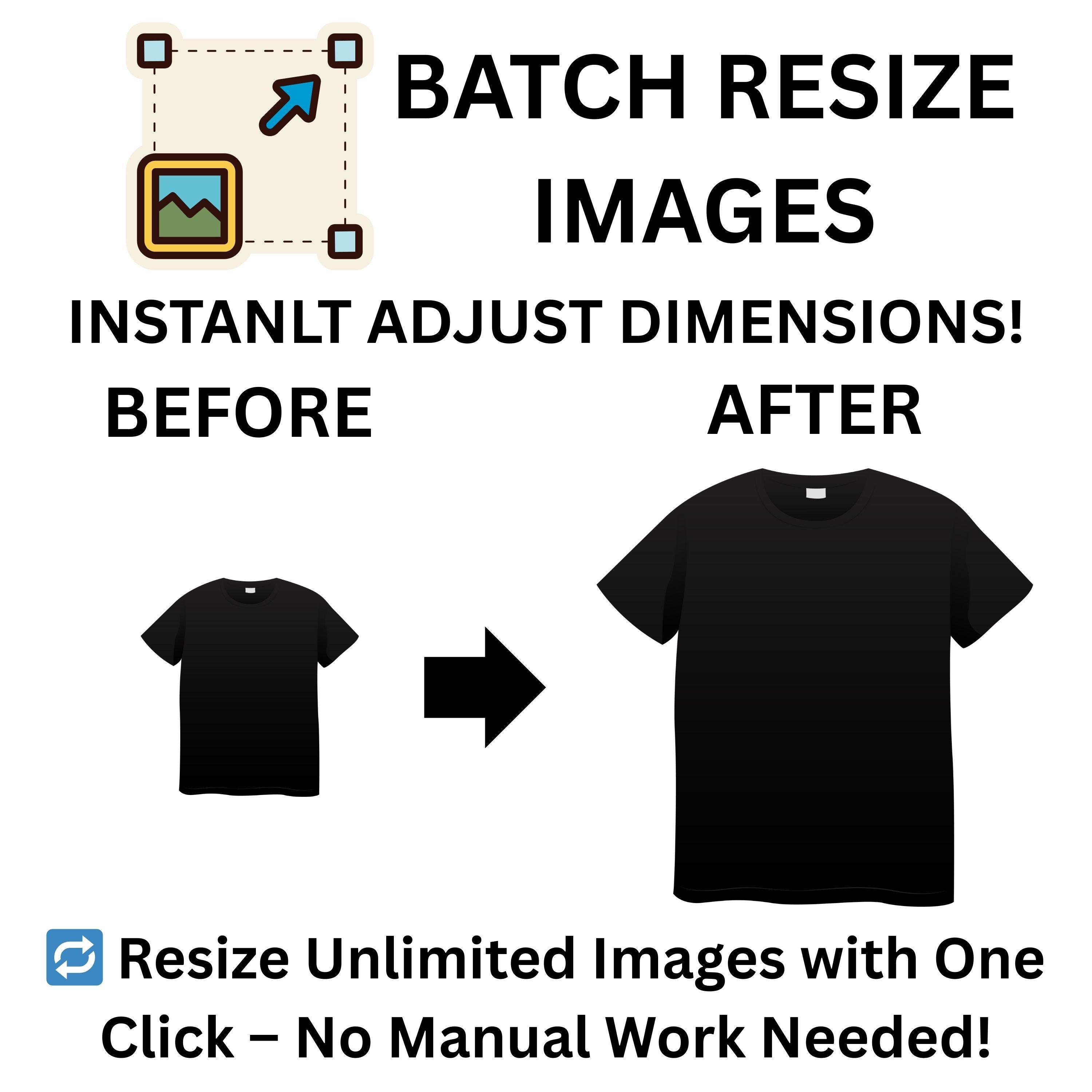 Ultimate Batch Image Processing Tool – Resize, Remove Background, Mockups Generator (front/back ...