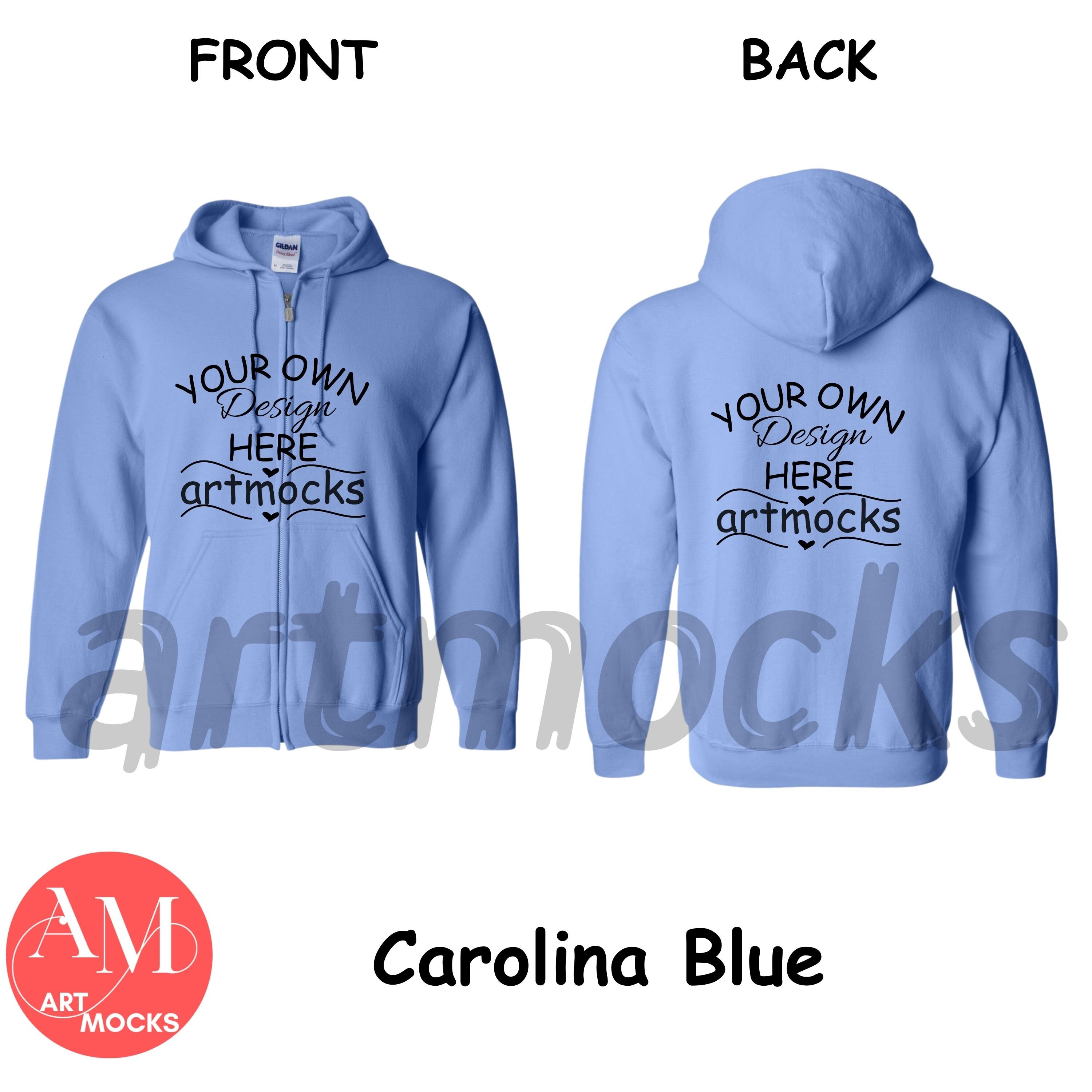 Gildan 18600 Full Zip Hoodie Mockup Bundle (digital Download) - Etsy