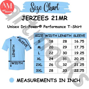 Jerzees 21MR T-shirt Mockup Bundle: Front & Back PNG (digital Download ...