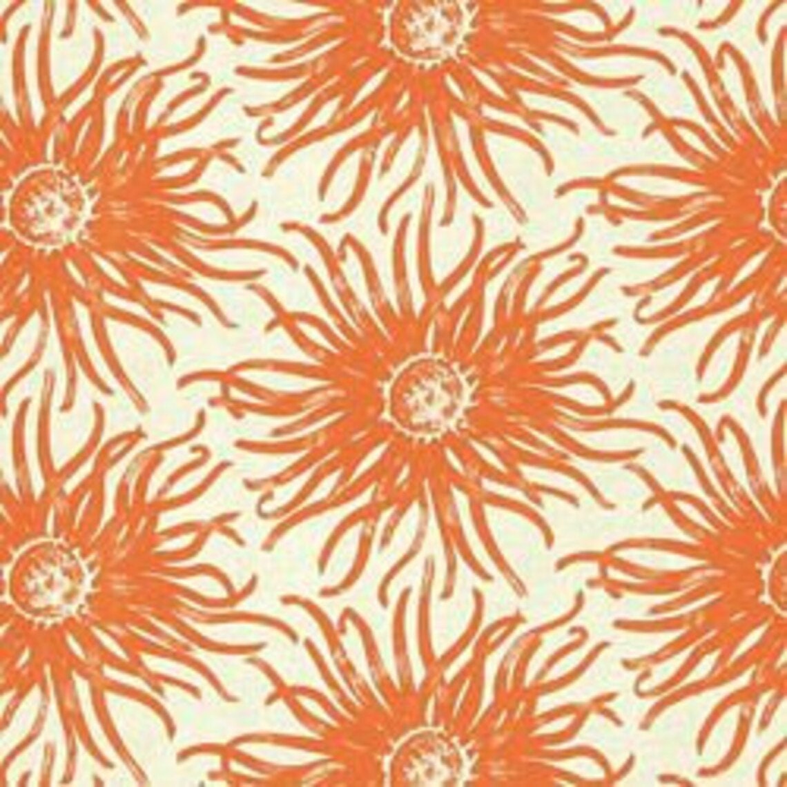 Miranda Papaya Suburban Orange Fabric - Etsy