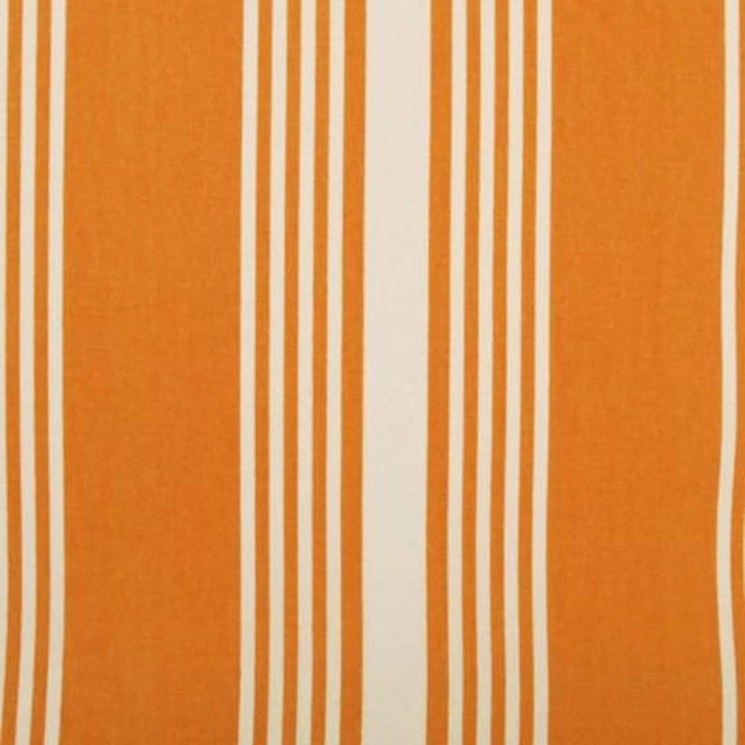Clearwater Orange Stripe Fabric - Etsy