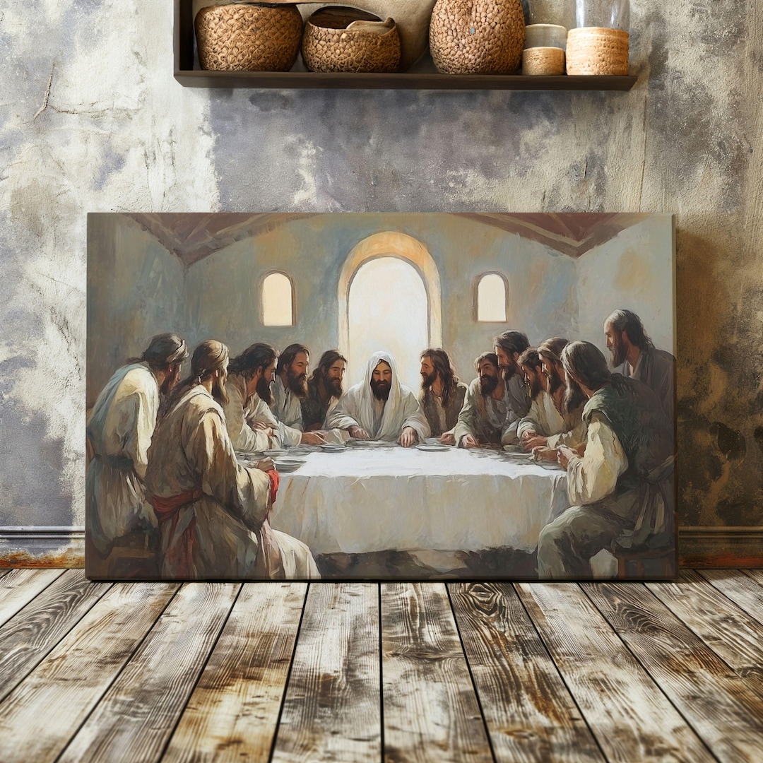 Modern Last Supper Canvas Print Modernized Last Supper Wall Art ...
