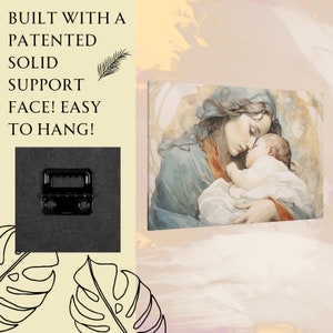 The Virgin Mary Holding Baby Jesus Wrapped Canvas Art, Religious Wall ...