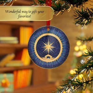The Star of Bethlehem, Religious Christian Ornament, Christmas ...