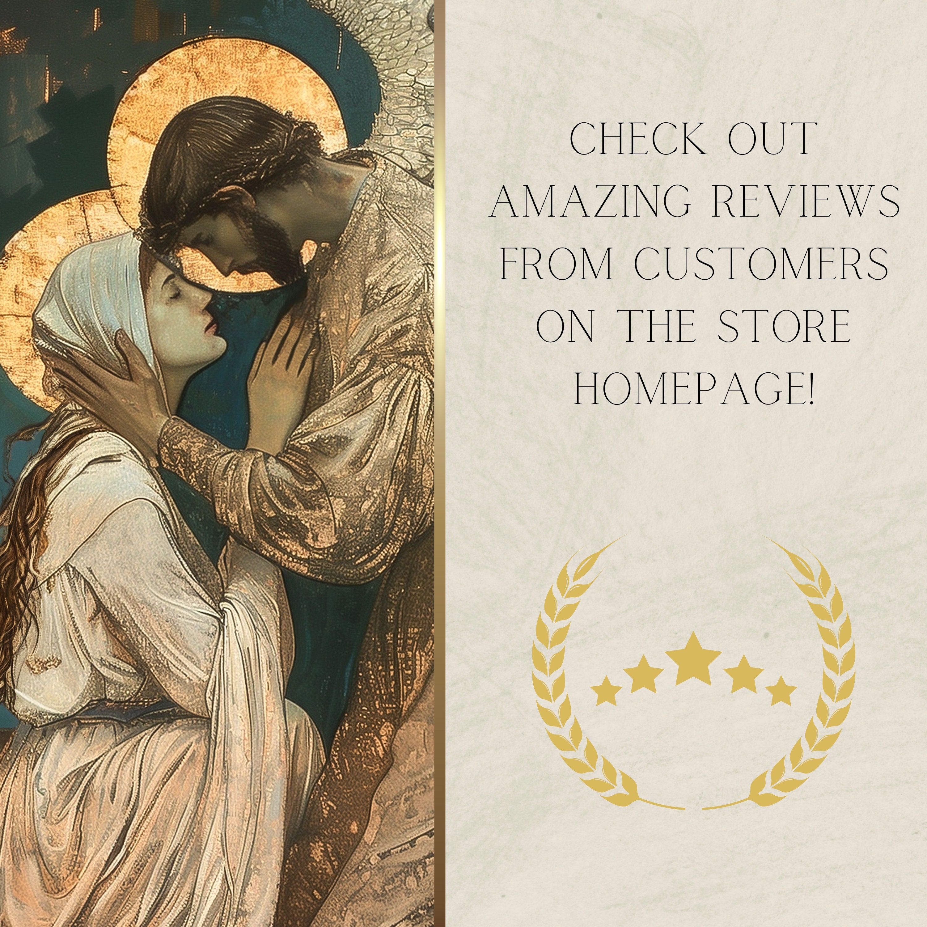 Mary and the Angel Gabriel Canvas Mary Visited by Angel Canvas Art ...