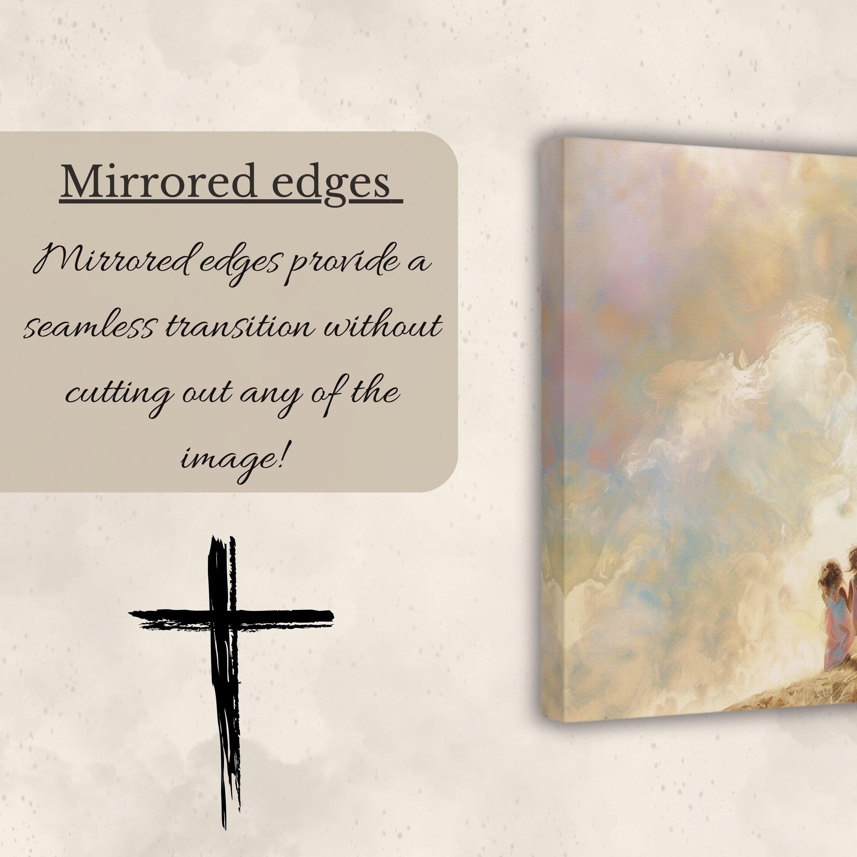 Heavenly Stroll Children and Christ Canvas Jesus Christ and Children ...