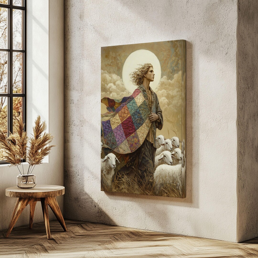 Joseph and His Coat of Many Colors Canvas Print Faith Based Wall Art ...