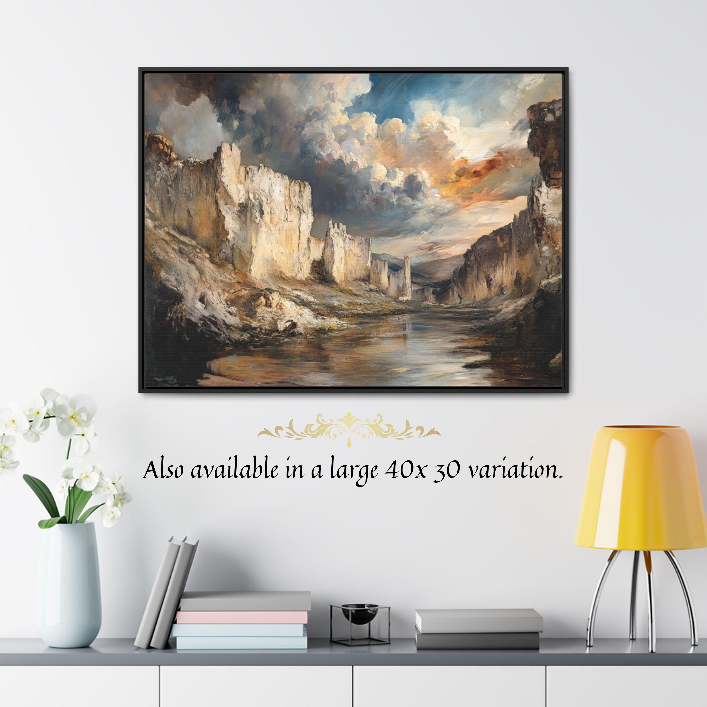 The Walls of Jericho Framed Canvas Print Modern Christian Artwork Walls ...