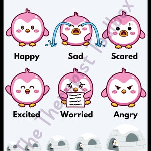 Feelings Chart Bundle, Winter Feelings Charts, Feelings Activity ...