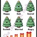 Christmas Feelings Chart, Emotions Chart, Play Therapy Tool, Counseling ...