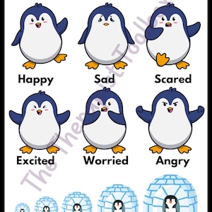 Feelings Chart Bundle, Winter Feelings Charts, Feelings Activity ...