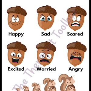 Cute Fall Themed Feelings Chart Bundle! Feelings Chart for Children ...