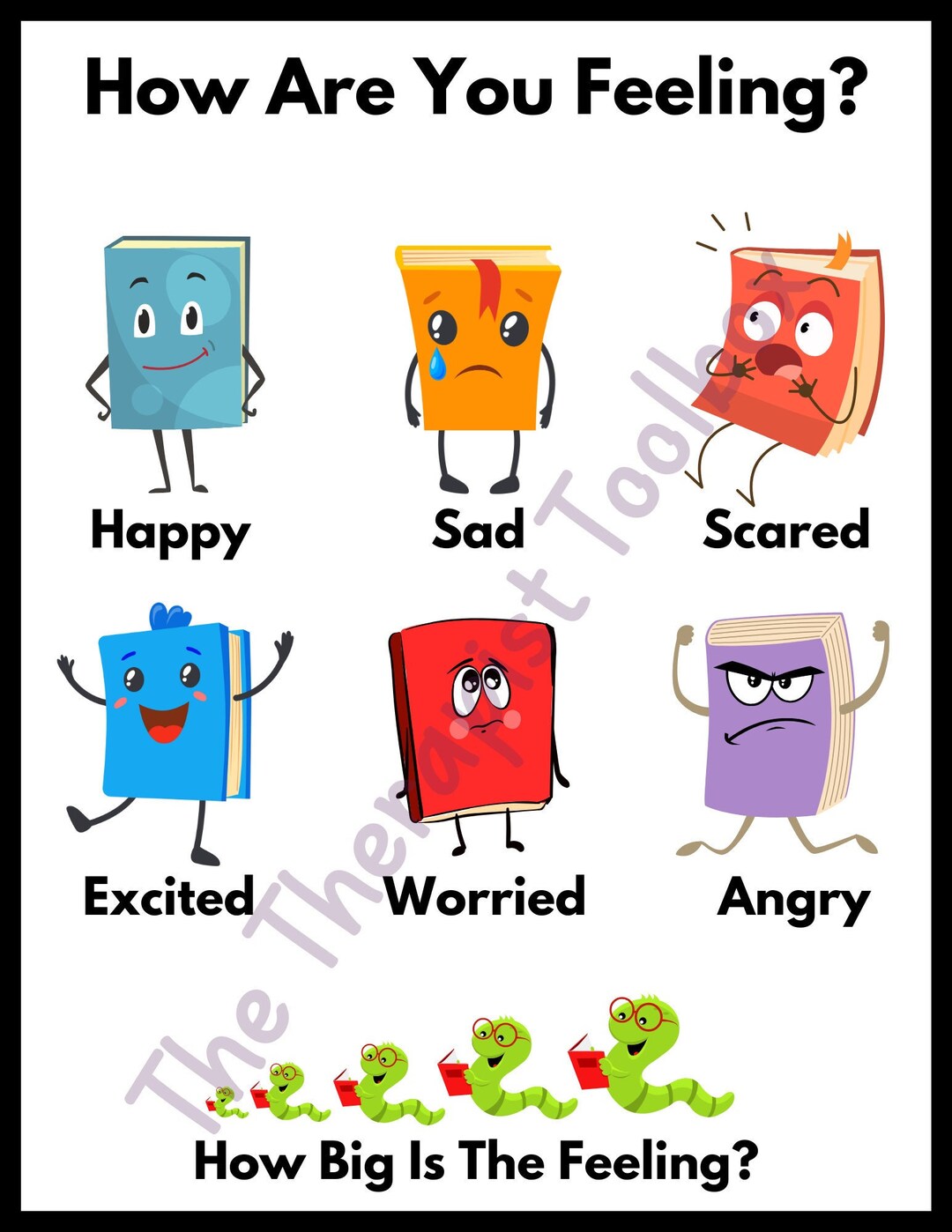 Back to School Feelings Chart for Therapy, Teachers, or Home, Child ...