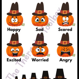 Cute Fall Themed Feelings Chart Bundle! Feelings Chart for Children ...