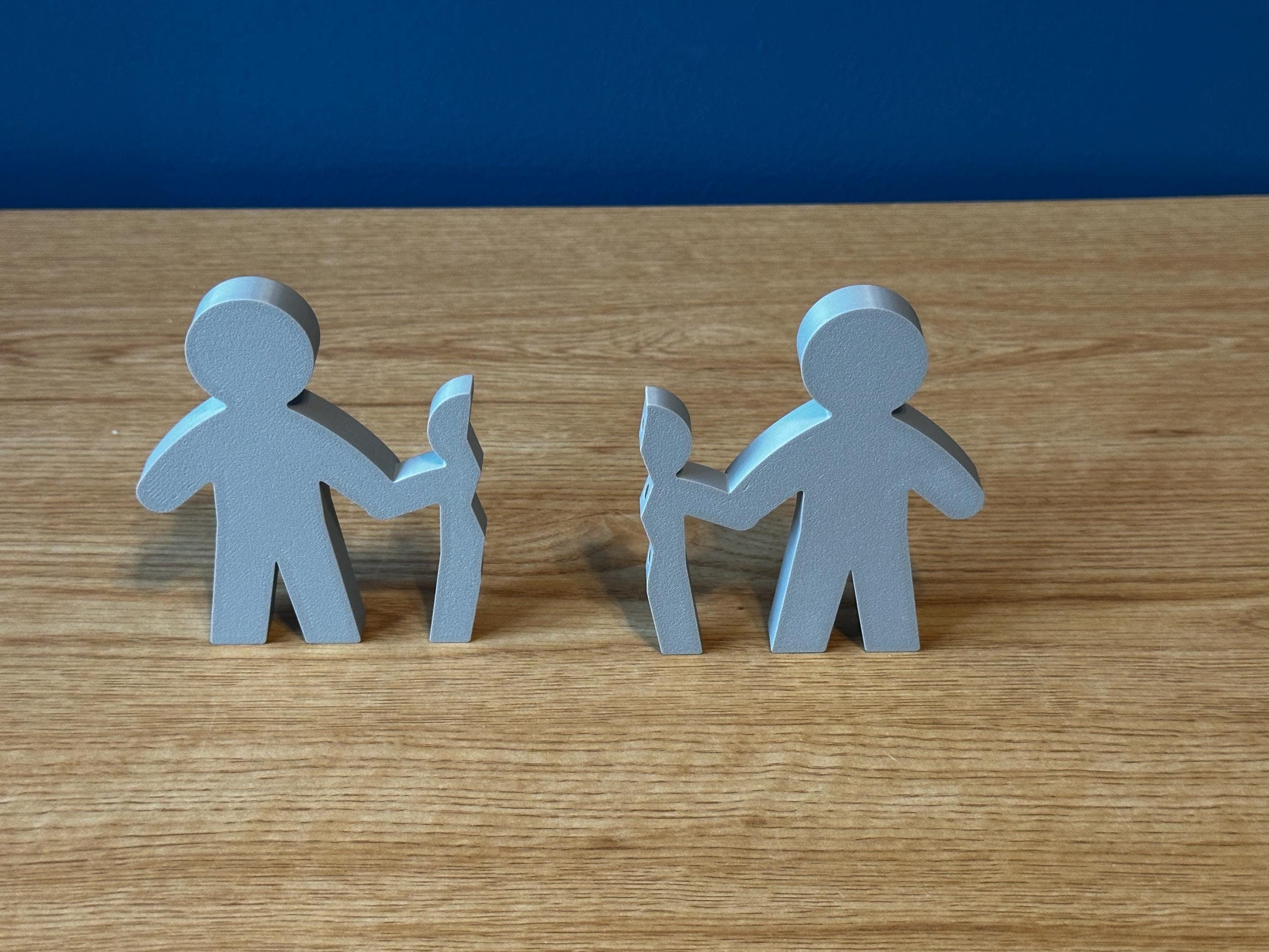 Broken Family Figure, Sandtray Miniatures, Separated Family, Sandtray ...