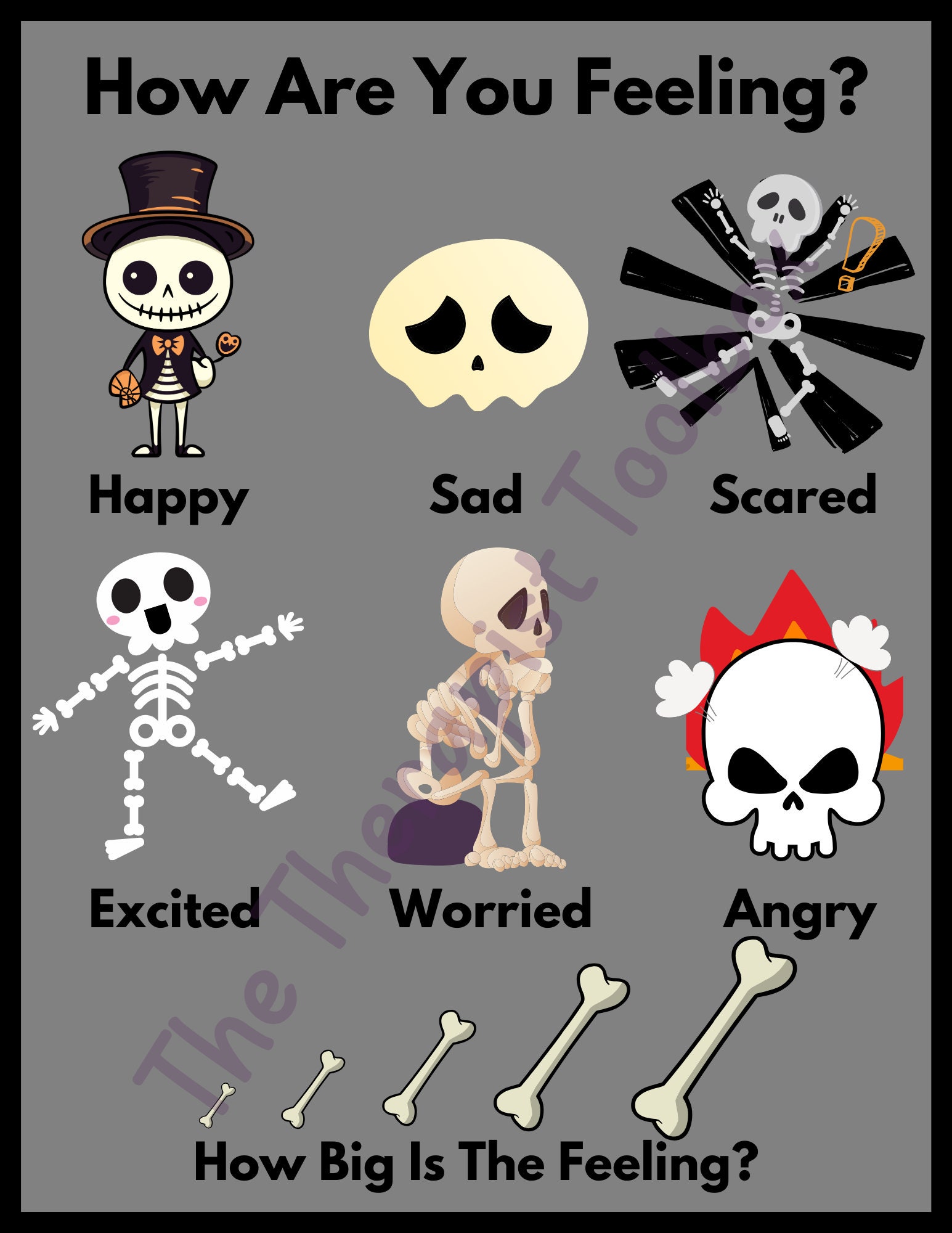 Cute Halloween Feelings Charts Bundle 1. Feelings Charts, Emotions ...