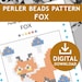 6x FOREST Perler Patterns, Hama Fuse Pyssla Kicko Beads Templates ...