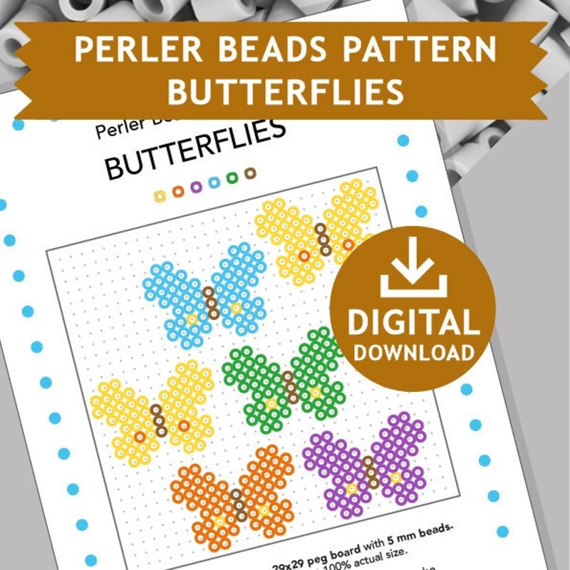 Beaded Flowers Template - Etsy