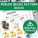 HORSE AND PONY Perler Patterns, Decoration Hama Fuse Beads Pyssla ...