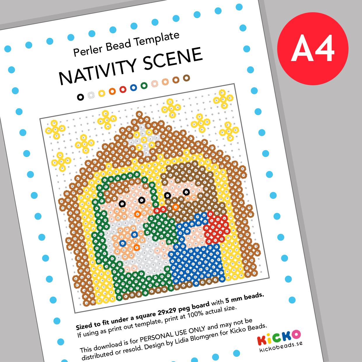 NATIVITY SCENE Xmas Baby Jesus Christmas Decoration Digital Download ...