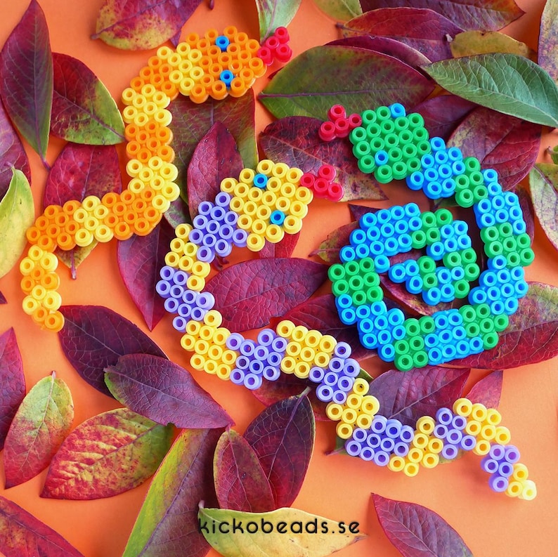 SNAKES Halloween Decoration Jungle Witch Kids Crafts Fuse Beads ...