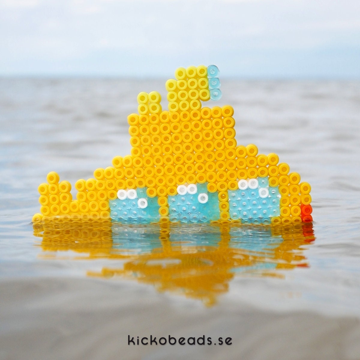 YELLOW SUBMARINE, Kids Craft Decoration Fuse Beads Pyssla Present ...