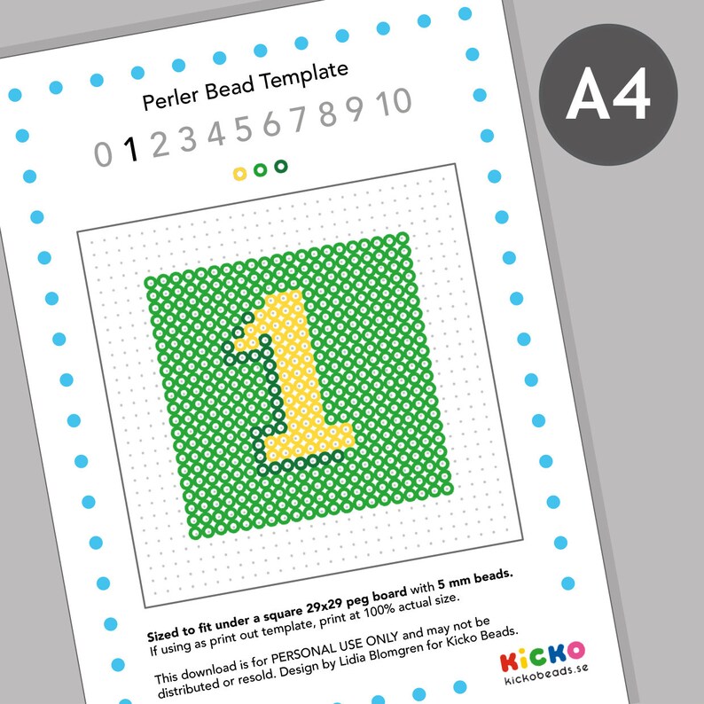 NUMBER SET Printable Pattern Templates Kids Crafts Preschool ...