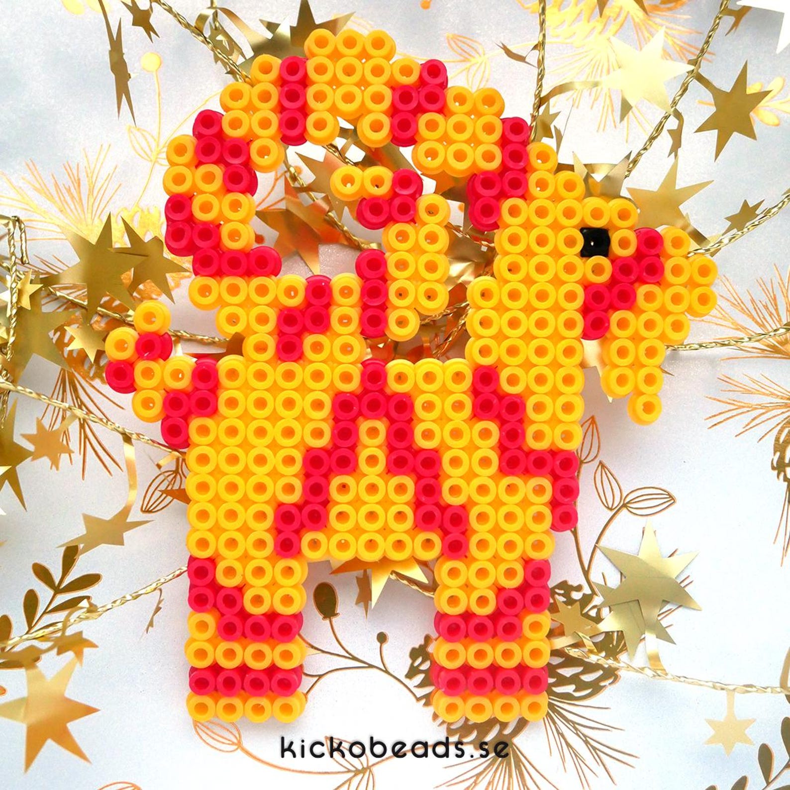 YULE GOAT X-mas Decor Christmas Decoration Kids Crafts Fuse Beads ...