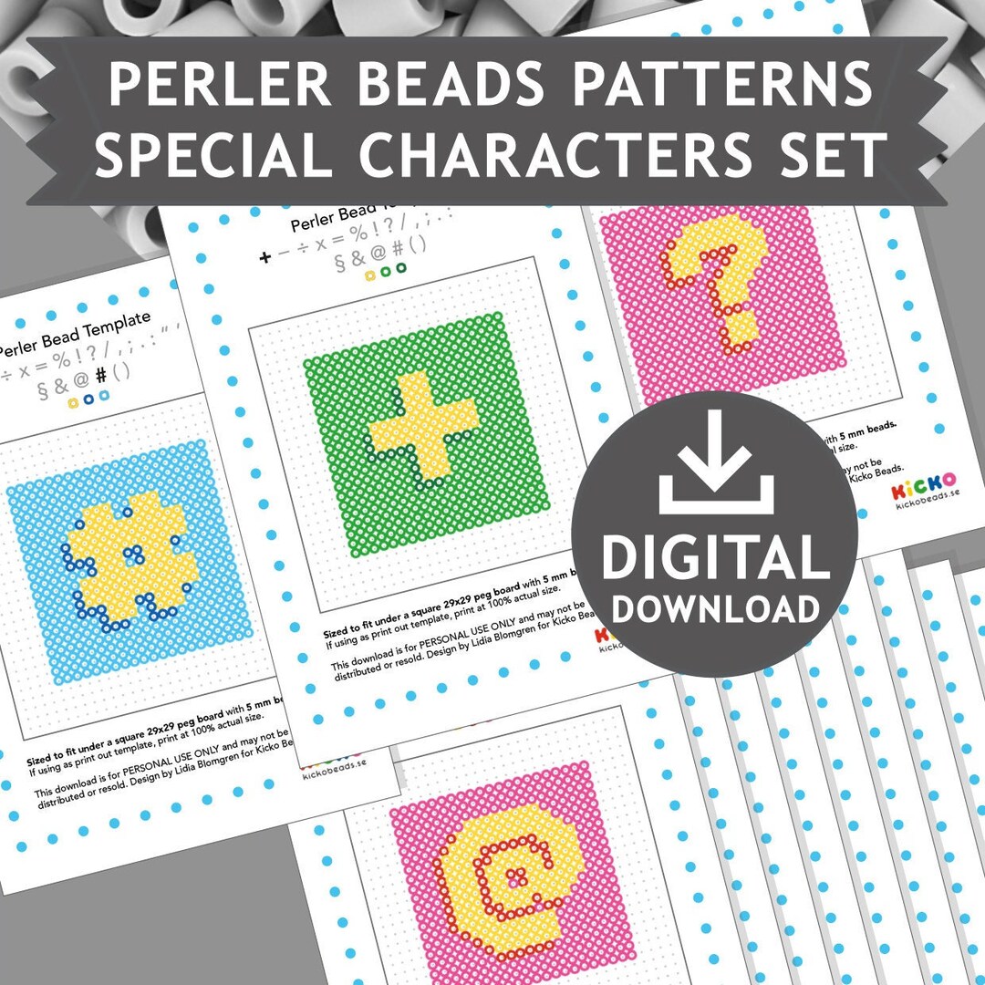 SPECIAL CHARACTERS SET Abc School Printable Templates Kids Crafts ...