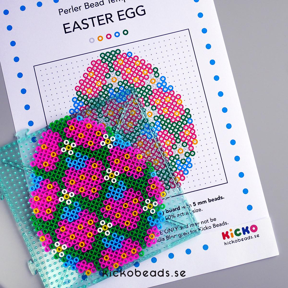 EASTER EGG Strawberry Heart Love Bügelperlen Decoration Hama Fuse Beads ...