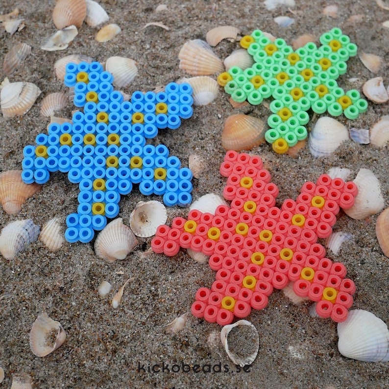 4x SEA Dolphins Blue Whale Fish Ocean Turtle Starfish Kids Craft Fuse ...