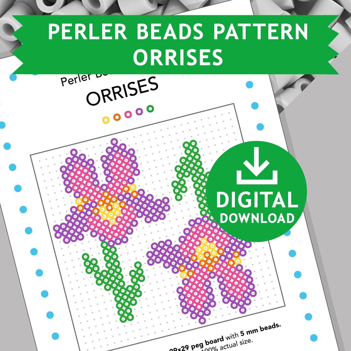 ORRISES Home Decoration Hama Fuse Beads Pyssla Present Templates ...