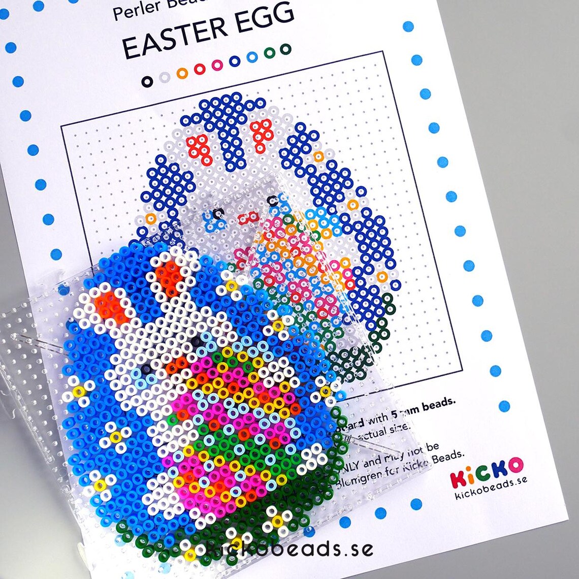 3x EASTER EGG Bunny Chickens Eggs Perler Patterns, Hama Fuse Beads ...