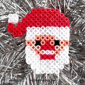 SANTA CLAUS X-mas Decor Kids Crafts Christmas Tree Ornaments Fuse Beads ...