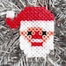 SANTA CLAUS X-mas Decor Kids Crafts Christmas Tree Ornaments Fuse Beads ...