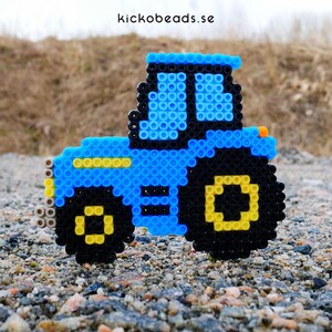 TRACTOR Perler Patterns, Decoration Hama Fuse Beads Pyssla Present ...