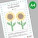 SUNFLOWERS Decoration Hama Fuse Beads Pyssla Present Templates Tutorial ...